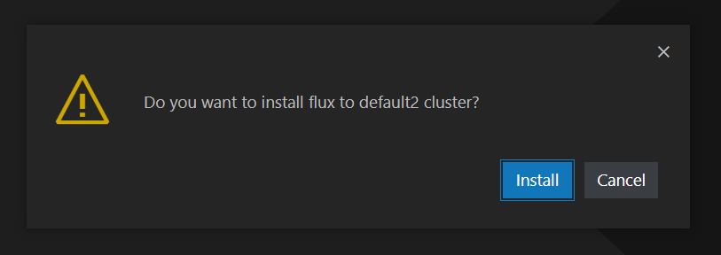 Add Confirmation Dialog When Enabling Gitops On A Cluster · Issue 89 · Weaveworksvscode Gitops