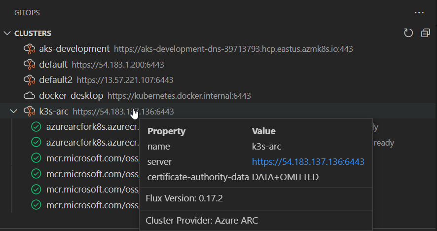 Identify whether Cluster is managed by Azure ARC · Issue #100 · weaveworks/vscode-gitops-tools ...