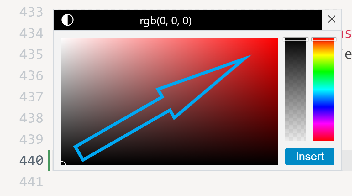 Standalone color picker should select color 255,0,0 instead of 0,0,0 by default · Issue #181481 ...