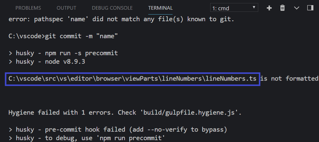 Make process of finding styling errors in vscode build easier · Issue ...