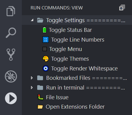 Add ability to create custom toolbars for beginners · Issue #69567 · microsoft/vscode · GitHub