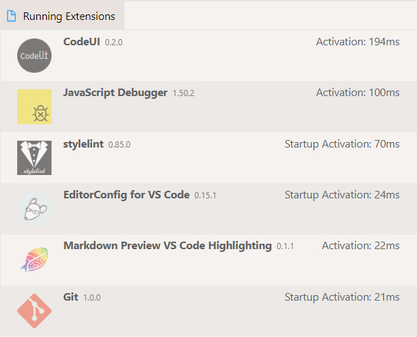 Icons have half opacity in Running Extensions · Issue #109755 ...