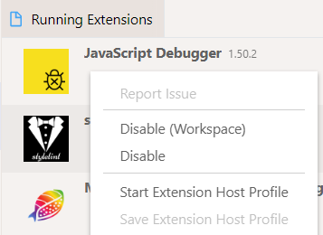 Should "Report Issue" work for built-in extensions in Running Extensions view? · Issue #109781 ...