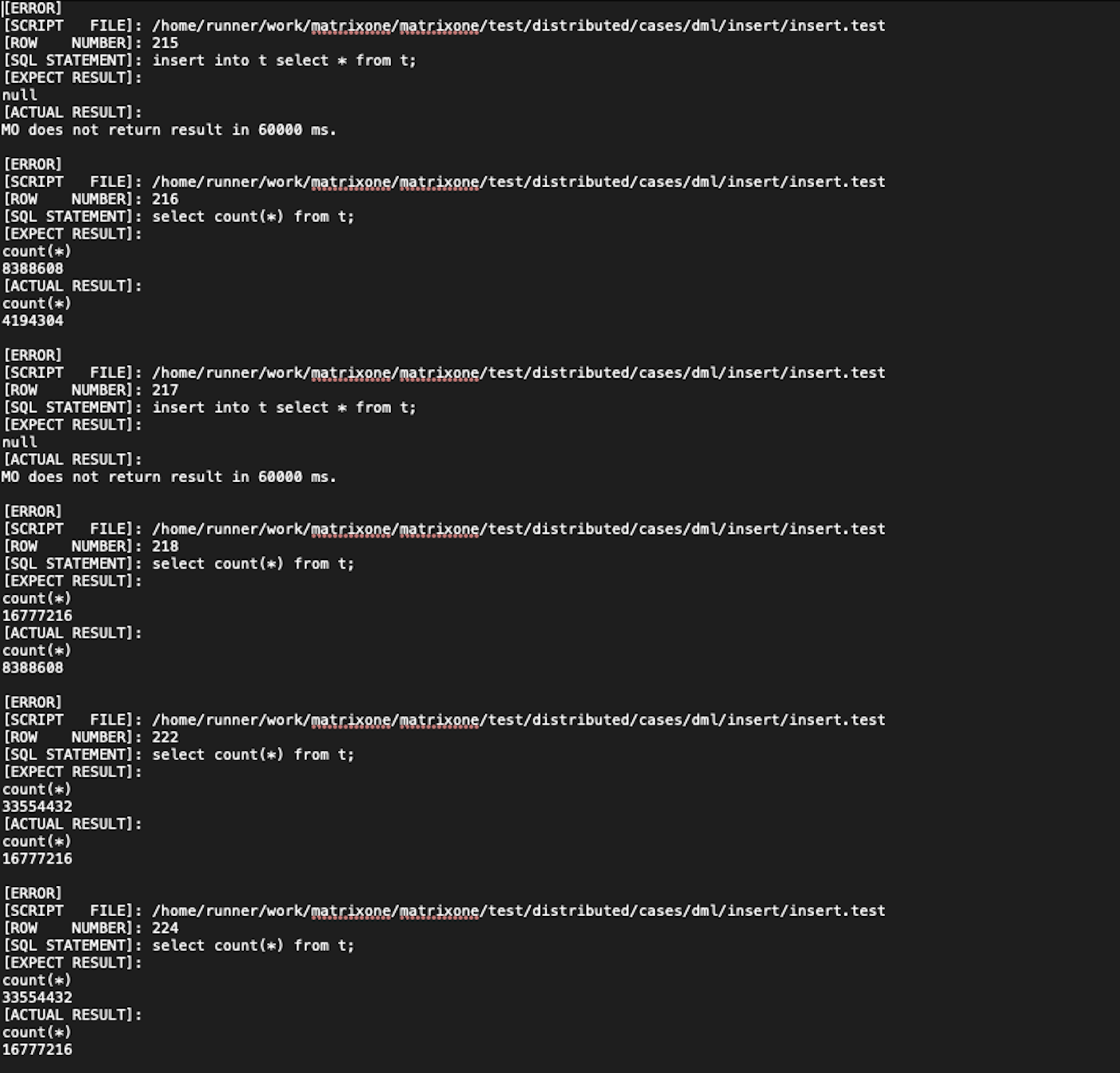 [Bug]: The following script shows many bugs · Issue #8530 · matrixorigin/matrixone · GitHub