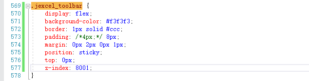 Data between toolbar and table head make jexcel urgly · Issue #730 · jspreadsheet/ce · GitHub