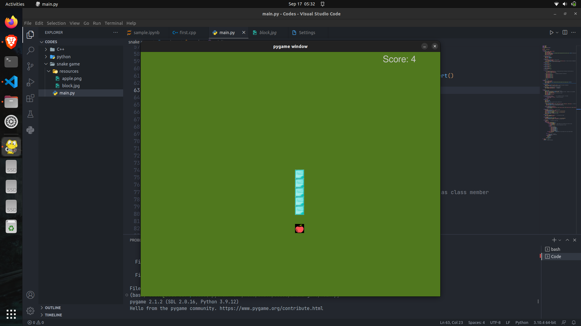 GitHub - Om-Dhawan/Snake_game
