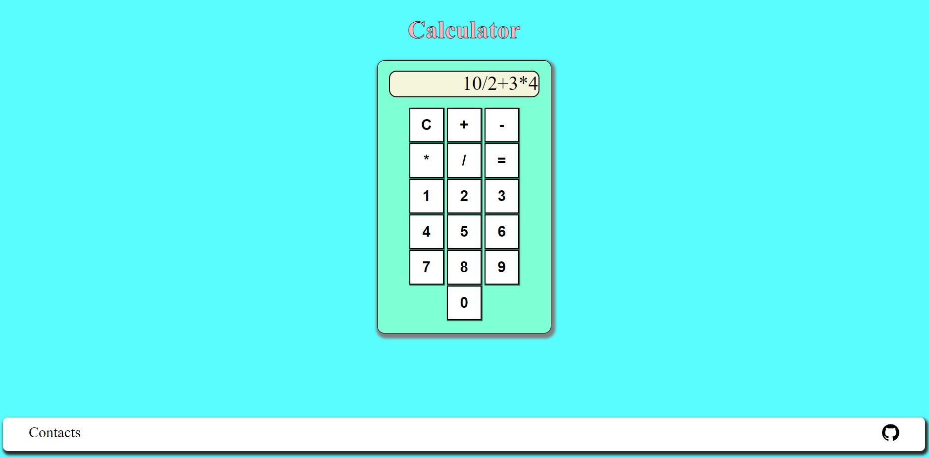 GitHub HidekiNatsumi Calculator Calculator string To Int Converter 