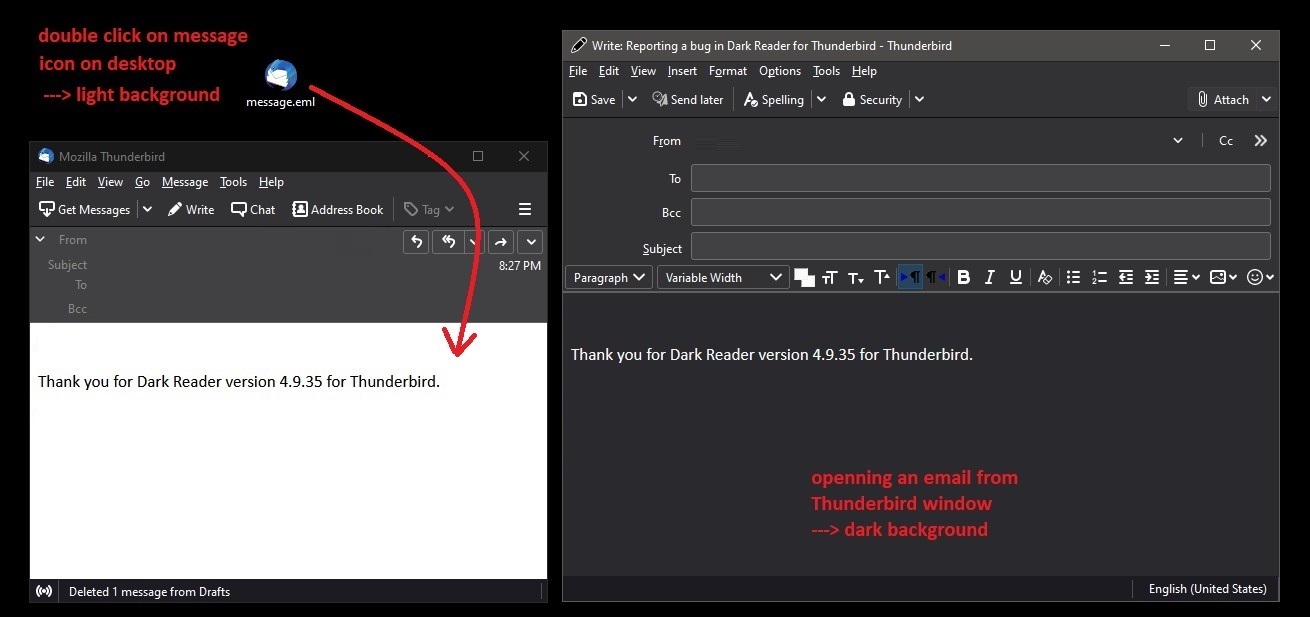 [Bug] Thunderbird drag&drop email not dark · Issue #6800 · darkreader/darkreader · GitHub