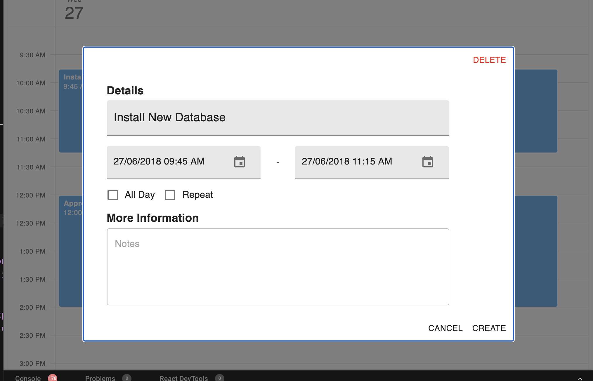 Is there a way to show AppointmentForm as modal? · Issue #3225 ...