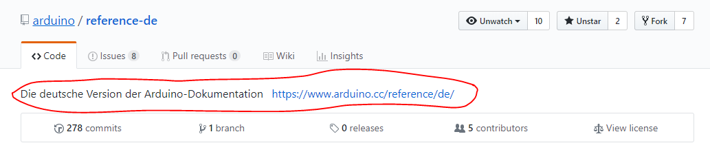 Add link to documentation to repository. · Issue #578 · arduino/reference-en · GitHub