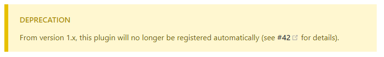 Deprecation Hint In Getting Started Registration Page Is Misleading For Beginners · Issue
