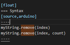 Wrong syntax in string remove. · Issue #293 · arduino/reference-de · GitHub