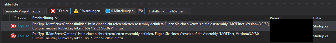 Compile error when using MQTTnet.AspNetCore v3.0.3 (and 3.0.7). · Issue #677 · dotnet/MQTTnet ...
