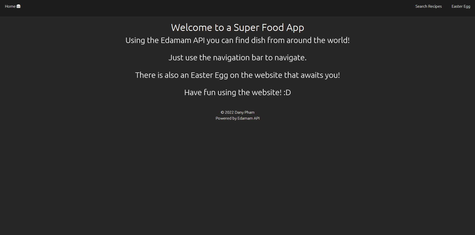 GitHub - DanyPDev/food-webapp: Website using public recipe API