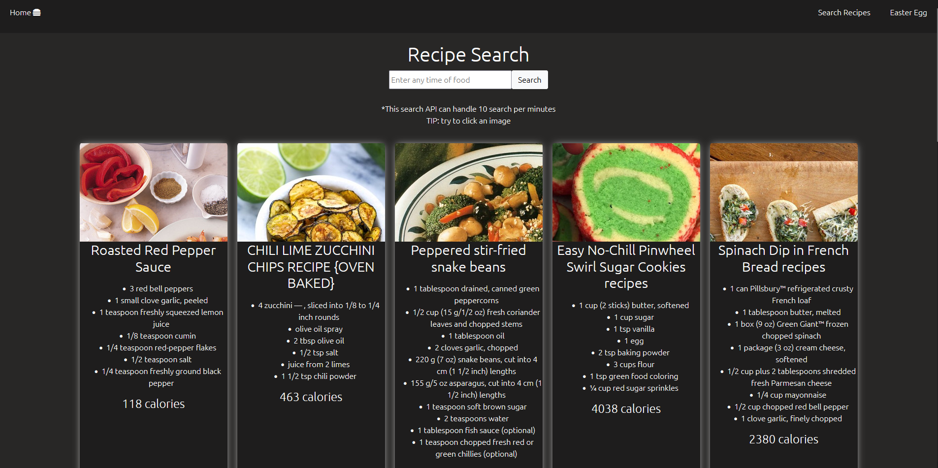 GitHub - DanyPDev/food-webapp: Website using public recipe API