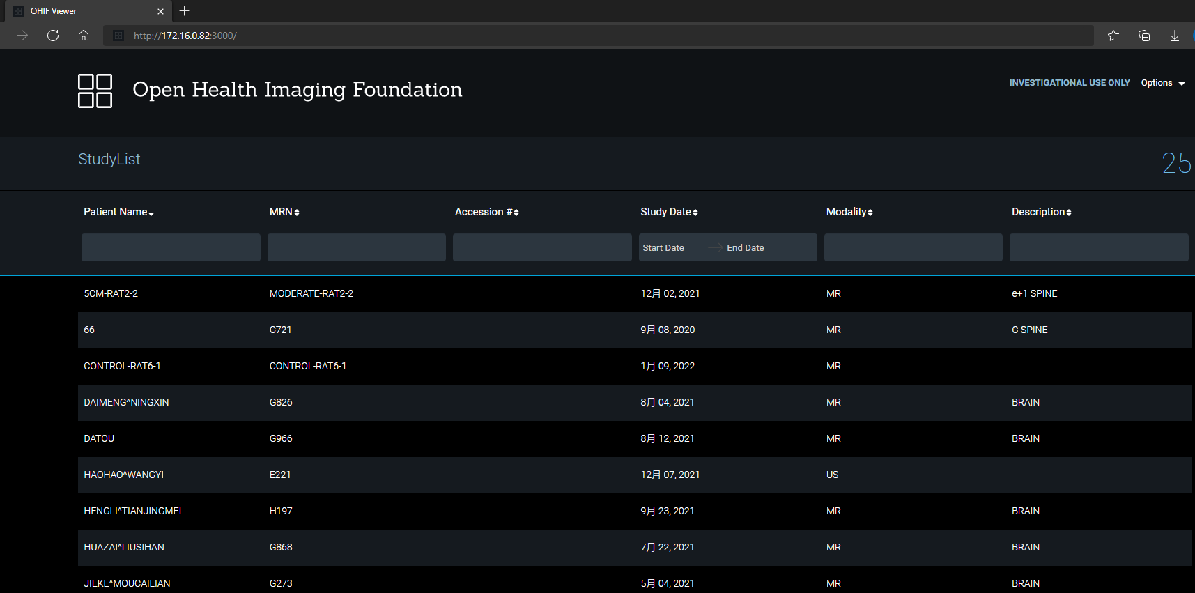 OHIF with Orthanc: error loading image + 401 unauthorized + 400 Bad Request · Issue #2667 · OHIF ...