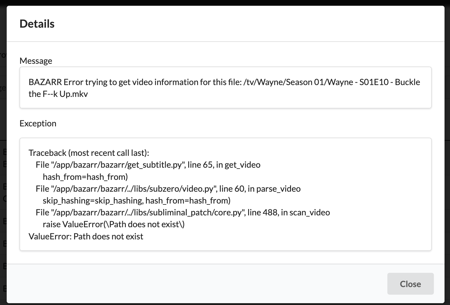 Bazarr cannot find file(s) in volume · Issue #699 · morpheus65535/bazarr · GitHub