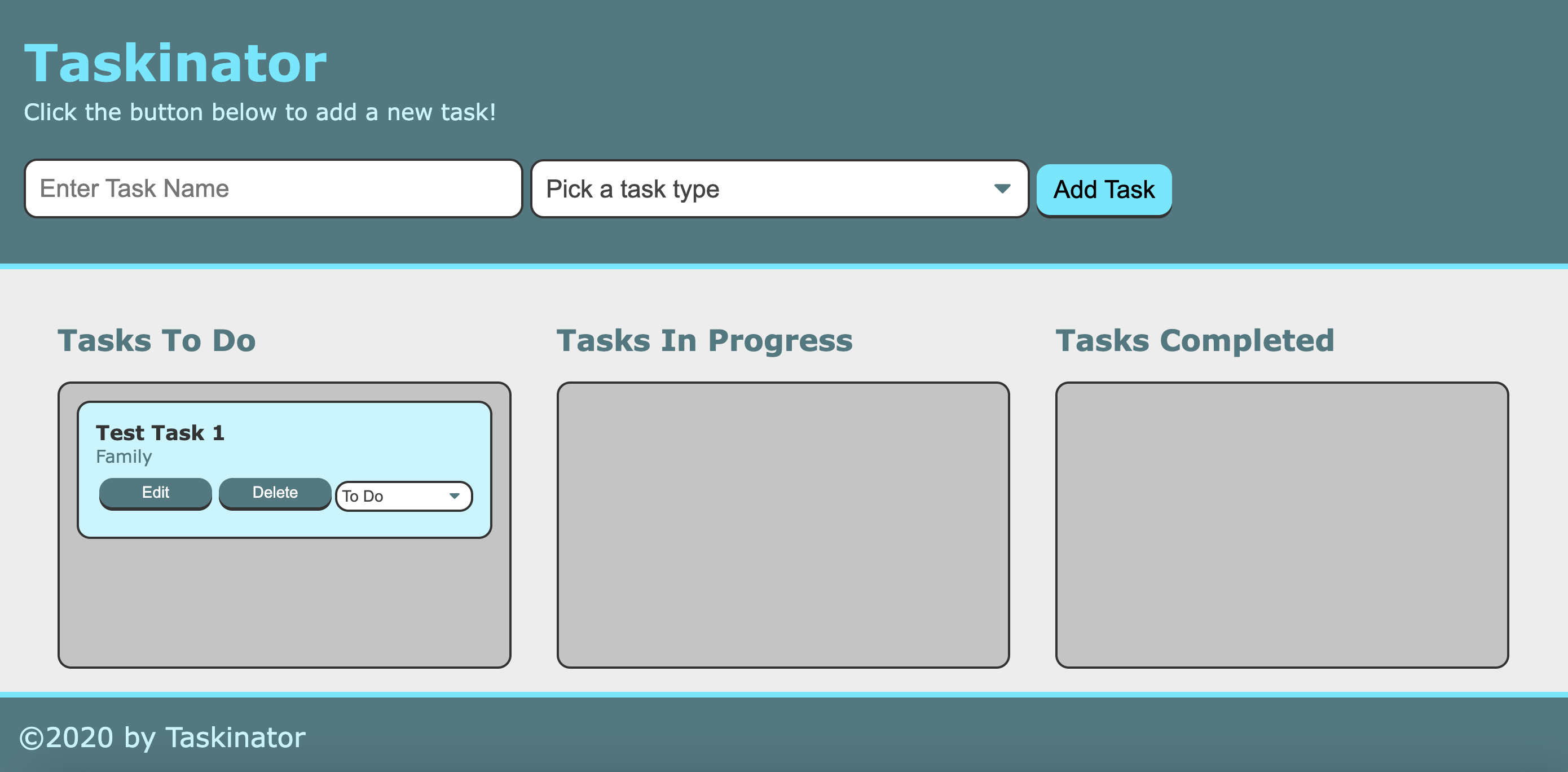 GitHub - aniyahmb99/taskinator: Task Management App