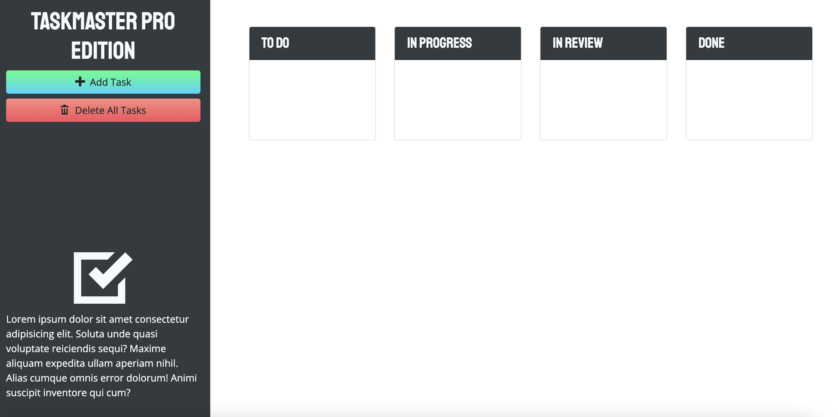 GitHub - aniyahmb99/taskmaster-pro: Task Management App