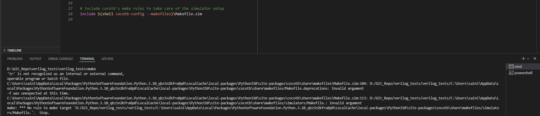 Running Cocotb In Windows · Issue 2914 · Cocotb Cocotb · Github