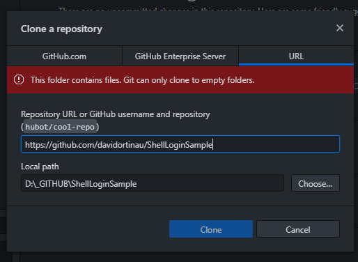 Github Desktop Asks For My Login And Password Only On A Specific Repository Others Repo Work