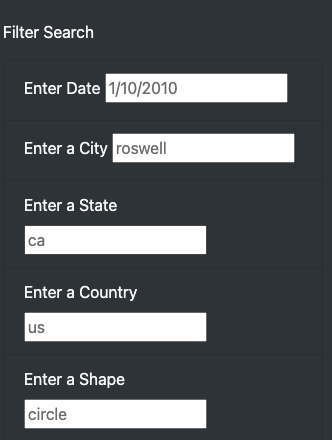 GitHub - Jonathan-Moreno/UFOs: Creating an interactive html page of UFO sighting data using ...