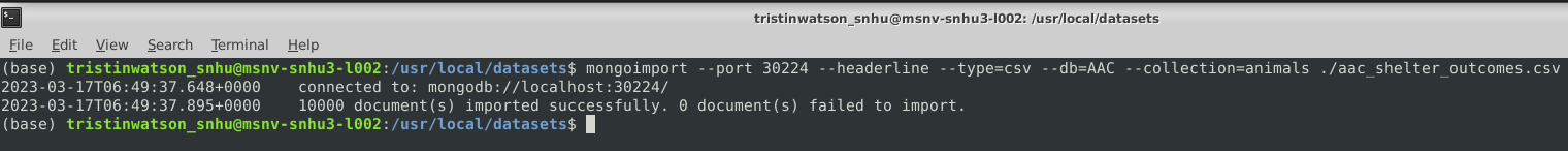 GitHub - tristinwatson/Mongo-Queries