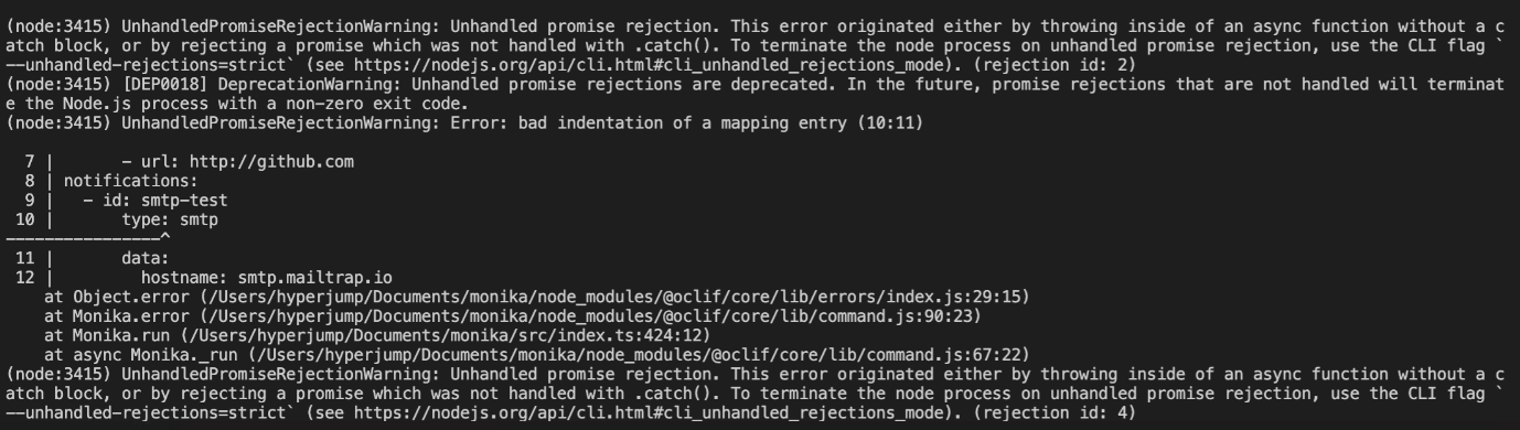 SMTP Notification Channel Crash · Issue #763 · hyperjumptech/monika · GitHub