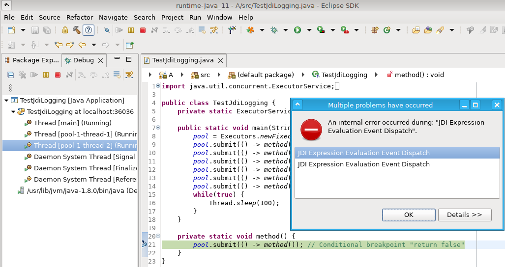 Jdi Low Level Tracing Is Not Thread Safe And Breaks Debugger · Issue 160 · Eclipse Jdt Eclipse
