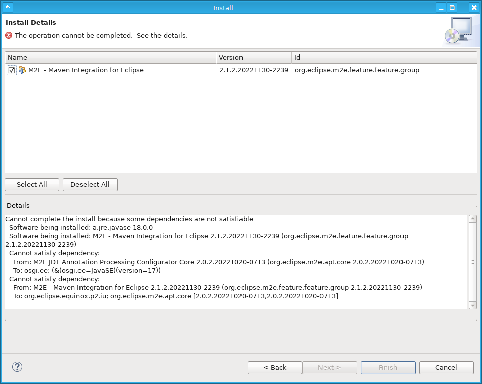 No Visible Indication In The Ui That Features Are Not Working Because Of Using The Wrong Java