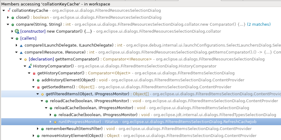 Concurrentmodificationexception In Filteredresourcesselectiondialog · Issue 645 · Eclipse