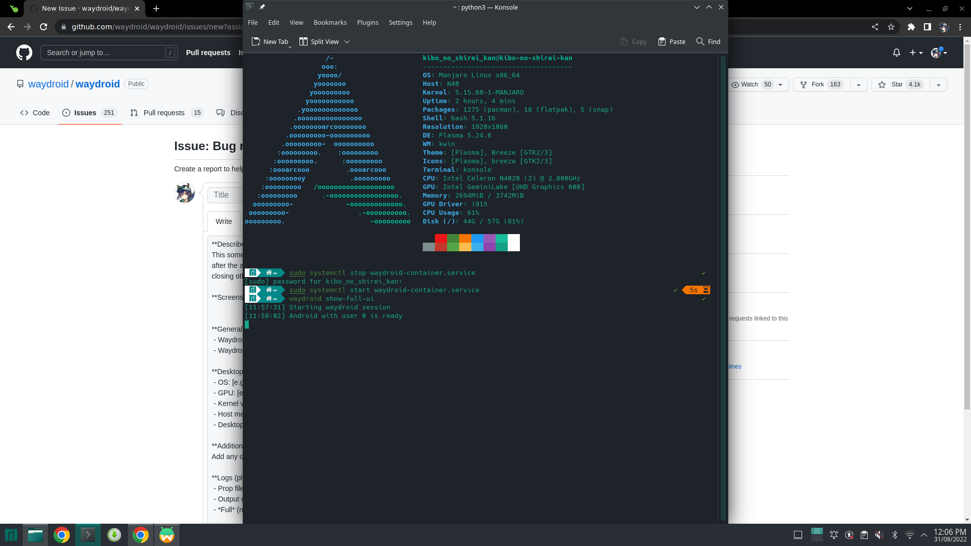 Waydroid, glitches even tho i do not have two gpu · Issue #507 · waydroid/waydroid · GitHub