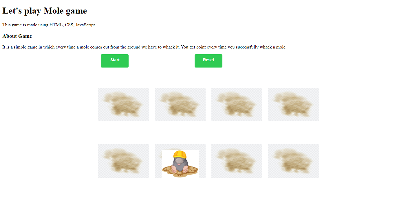 GitHub - Sompal4549/mole-game: Mole Game whack a mole