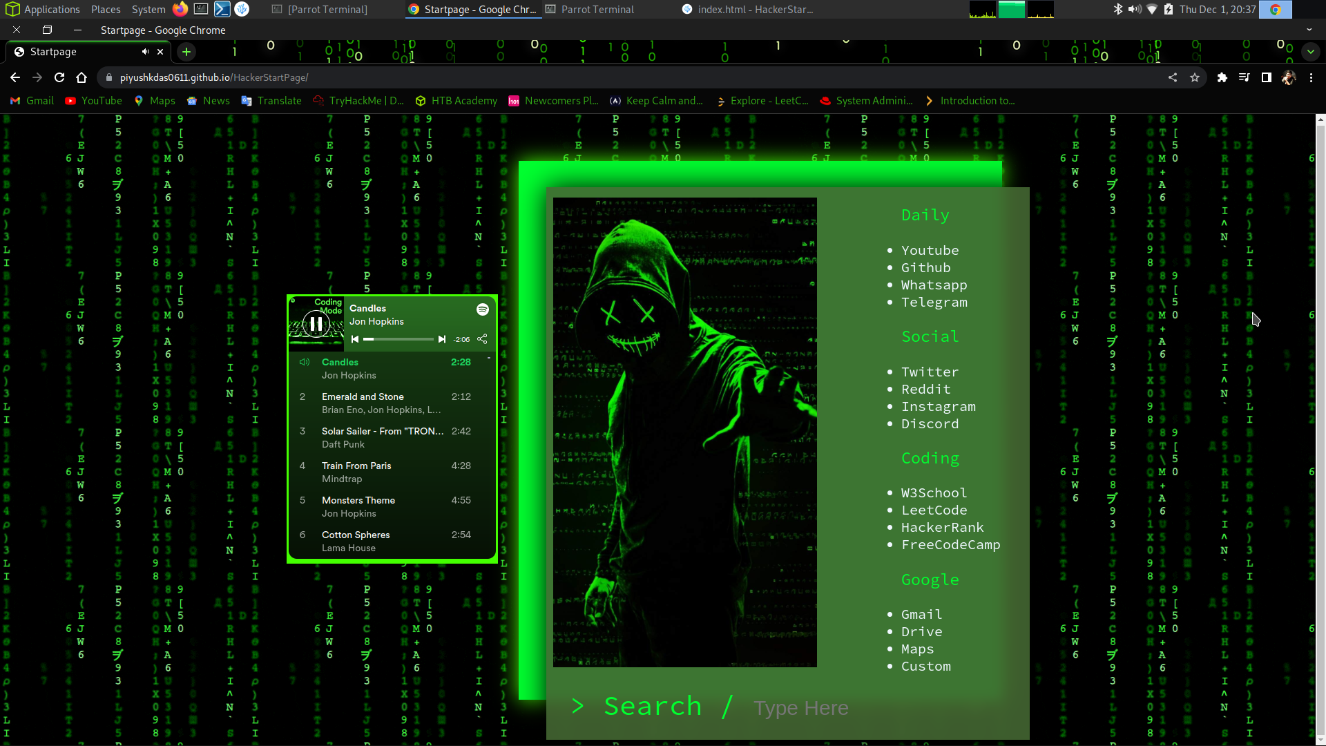 Github Piyushkdas0611hackerstartpage