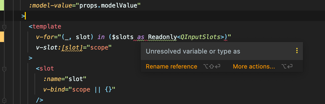 Typescript in dynamic slots · quasarframework quasar · Discussion #14415 · GitHub