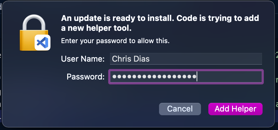 Squirrel.mac updater requesting elevated privileges since v1.77 · Issue #184864 · microsoft ...
