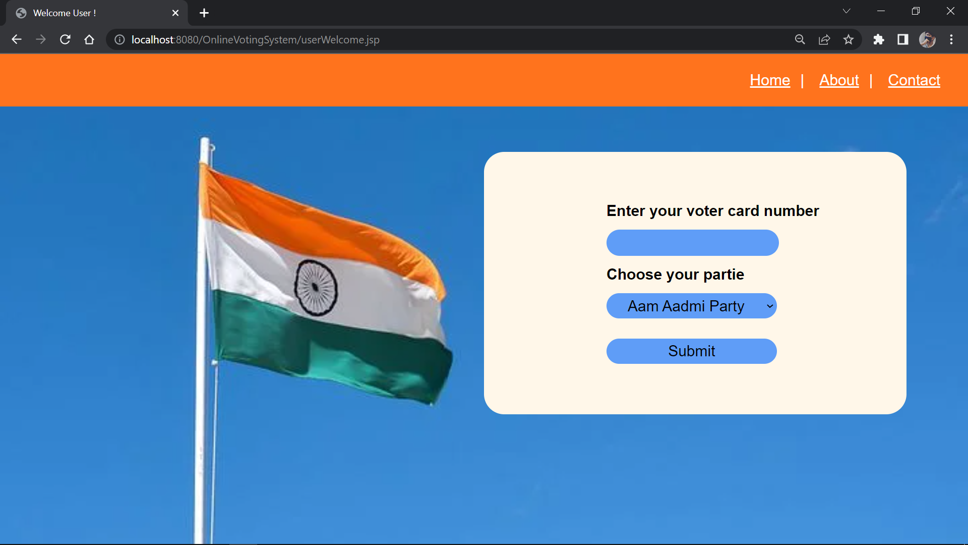 GitHub - Mayankmishra110/Online-Voting-System: A java web application ...