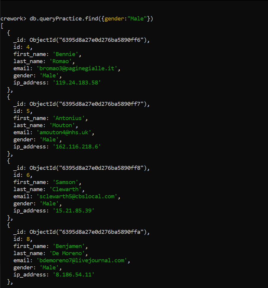 Github Dev Shukla Githubmongodb Querypractice