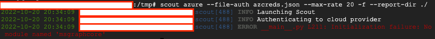 ERROR __main__.py L211: Initialization failure: No module named 'msgraphcore' · Issue #1473 ...