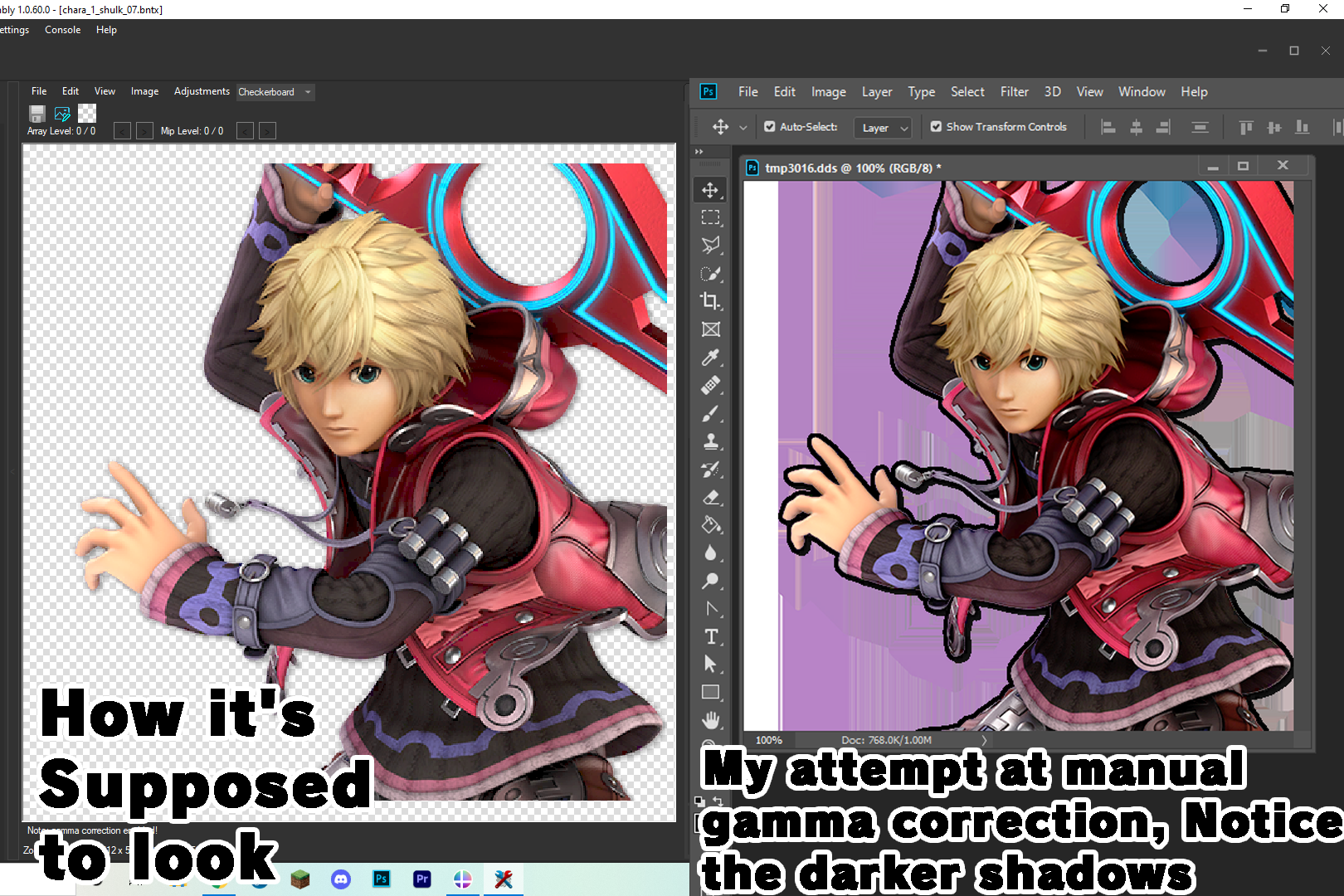 Manual Gamma Correction Using Levels In Photoshop Issue 460 KillzXGaming Switch Toolbox 