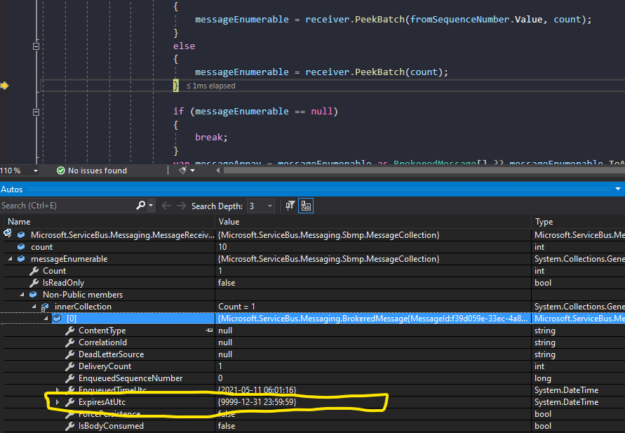 Faulty values displayed for a message `ExpiresAtUtc` and `TimeToLive` · Issue #539 ...