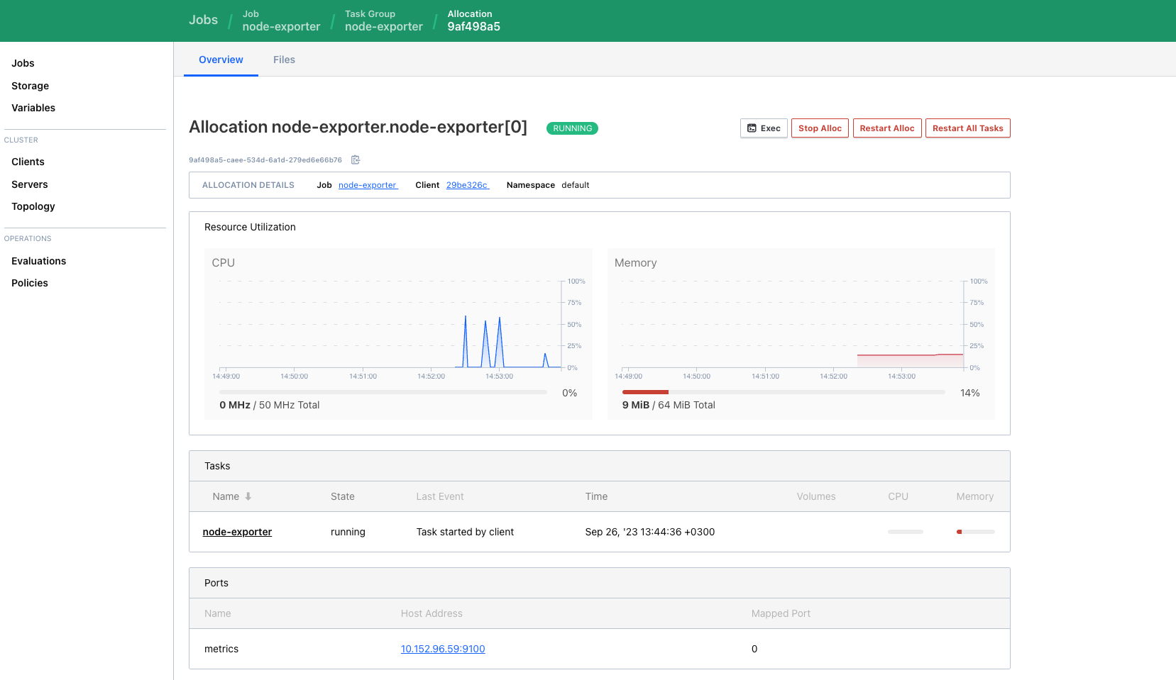 Force Stop Button in Nomad GUI under Allocation Page · Issue #18633 · hashicorp/nomad · GitHub