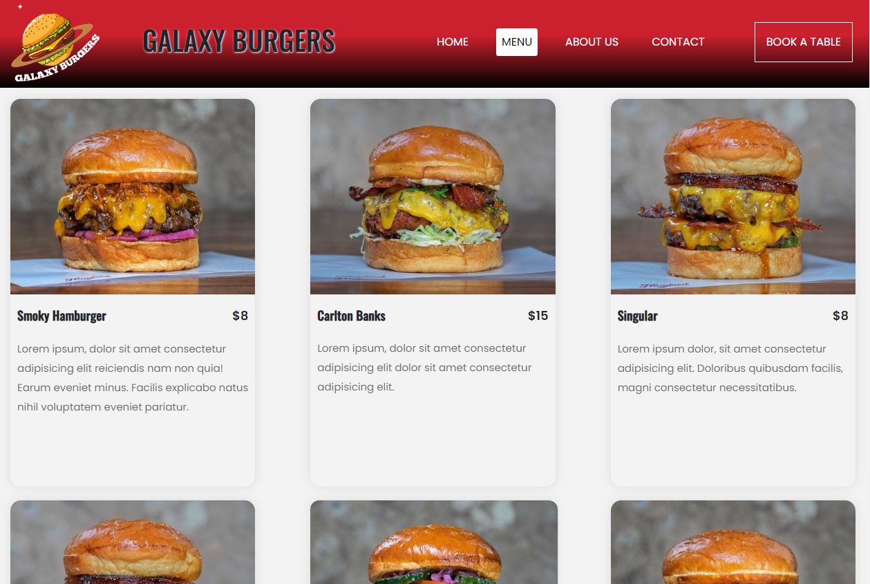 GitHub - valdidev/galaxy-burgers-restaurant: Restaurant website layout GitHub - valdidev/galaxy-burgers-restaurant: Restaurant website layout