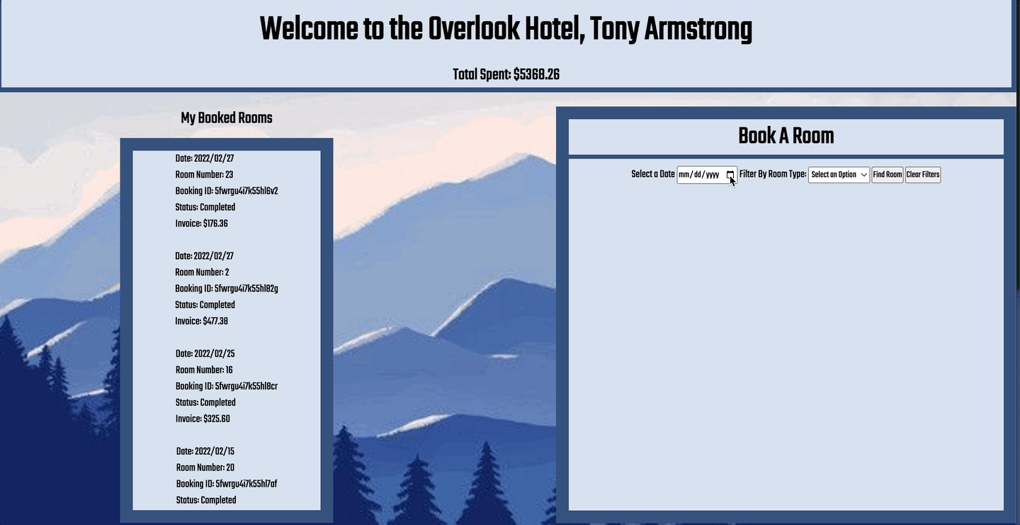 GitHub - Jlavarine/Overlook-Hotel