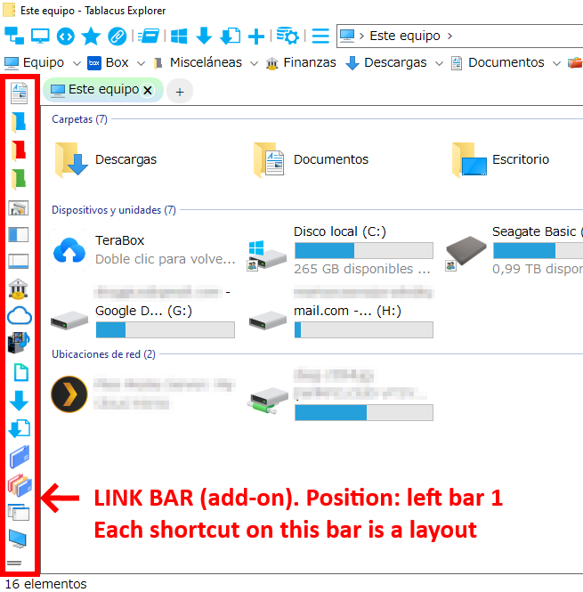 [DESCRIPTION] Link Bar + Layouts · Issue #672 · tablacus/TablacusExplorer · GitHub