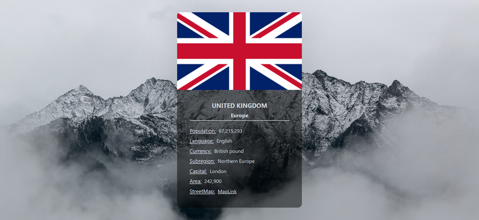 GitHub - eKorbi/RestCountriesAPI: Javascript API Project for Country ...