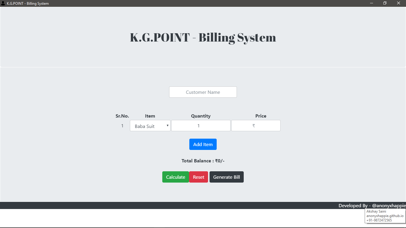 GitHub - anonyxhappie/billing-system: A Cross Platform Desktop App For ...