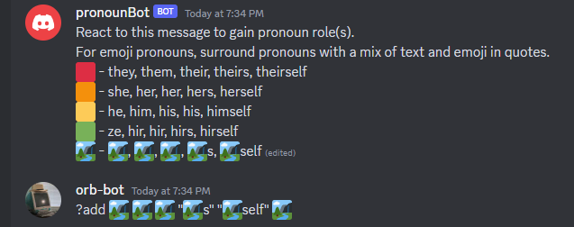 GitHub - code-by-robot/discordbot-pronouns: Discord bot for pronoun role assignment ...