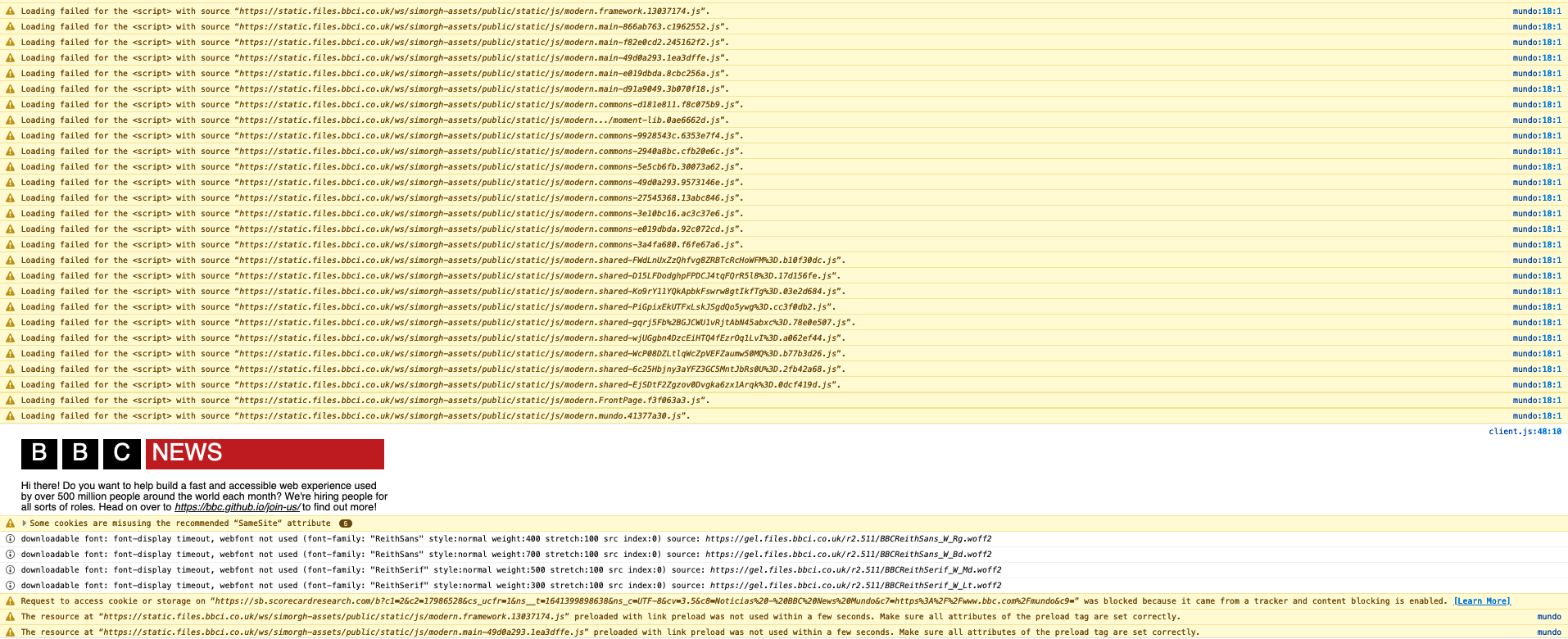 Javascript resources downloading twice on firefox · Issue #9770 · bbc/simorgh · GitHub