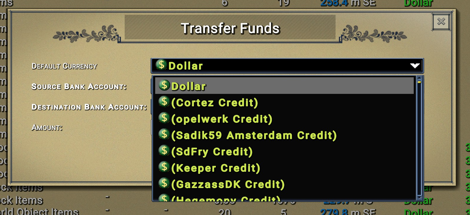 Money transfer window needs a search functionality · Issue #1292 ...